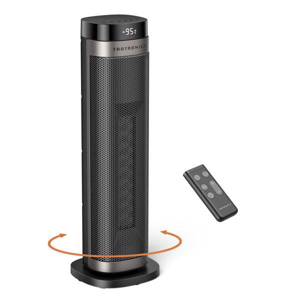 Taotronics Space Heaters For Home, 24" Electric Space Heater With Remote, 1500w Ptc Portable ...